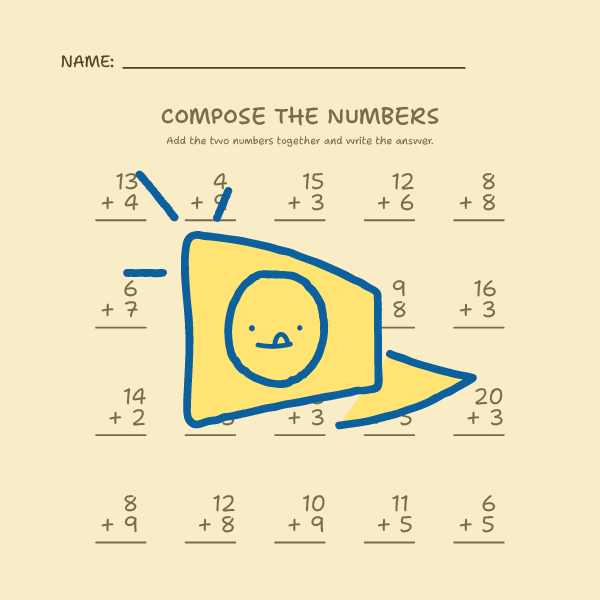 Early Math Bundle: Compose & Decompose Numbers – Printable Addition ...