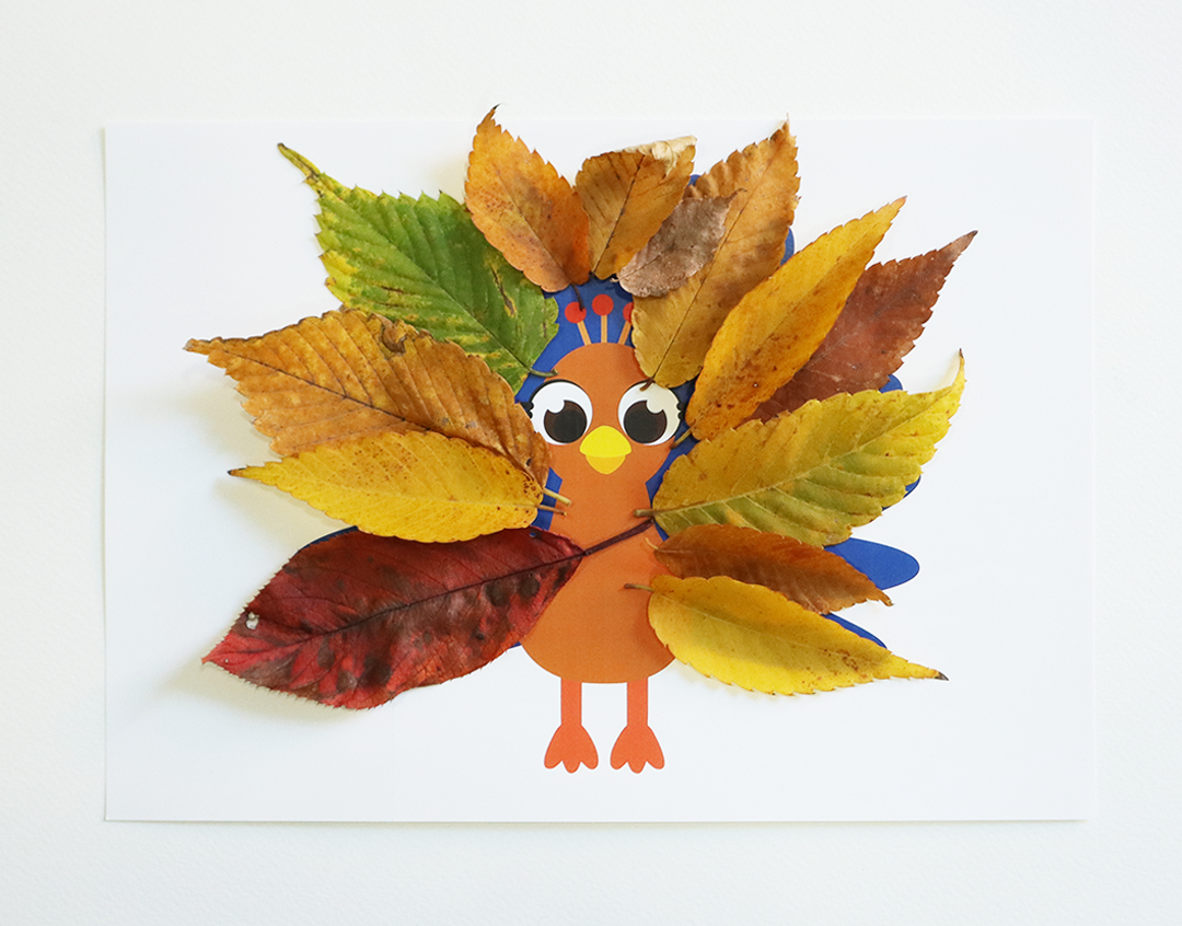 Leaf Animal Craft for Kids - Printable PDF