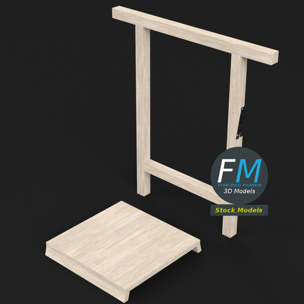 3D MODEL - Trestle support 2