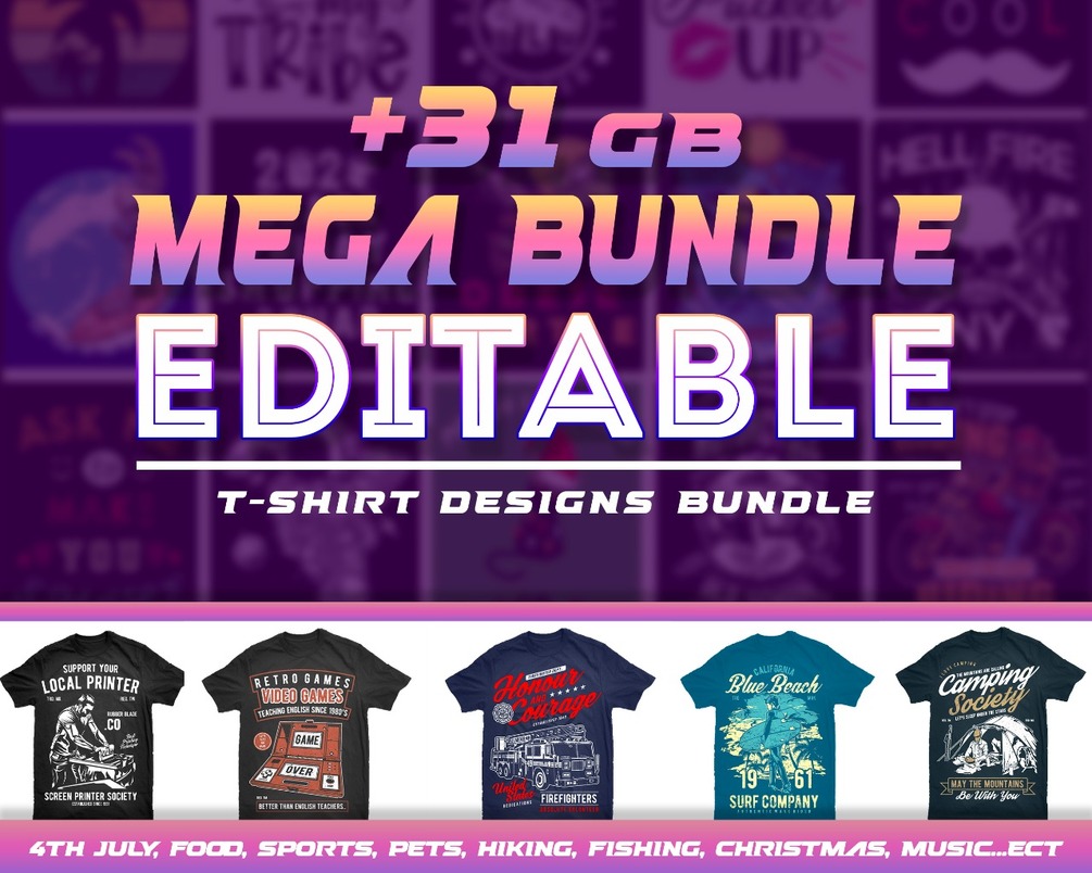 31Gb+ Mega POD Bundle - The only Print on Demand bundle you'll ever need!