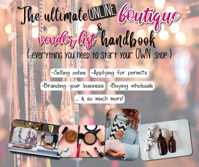 The ultimate boutique how-to guide and VENDOR list!