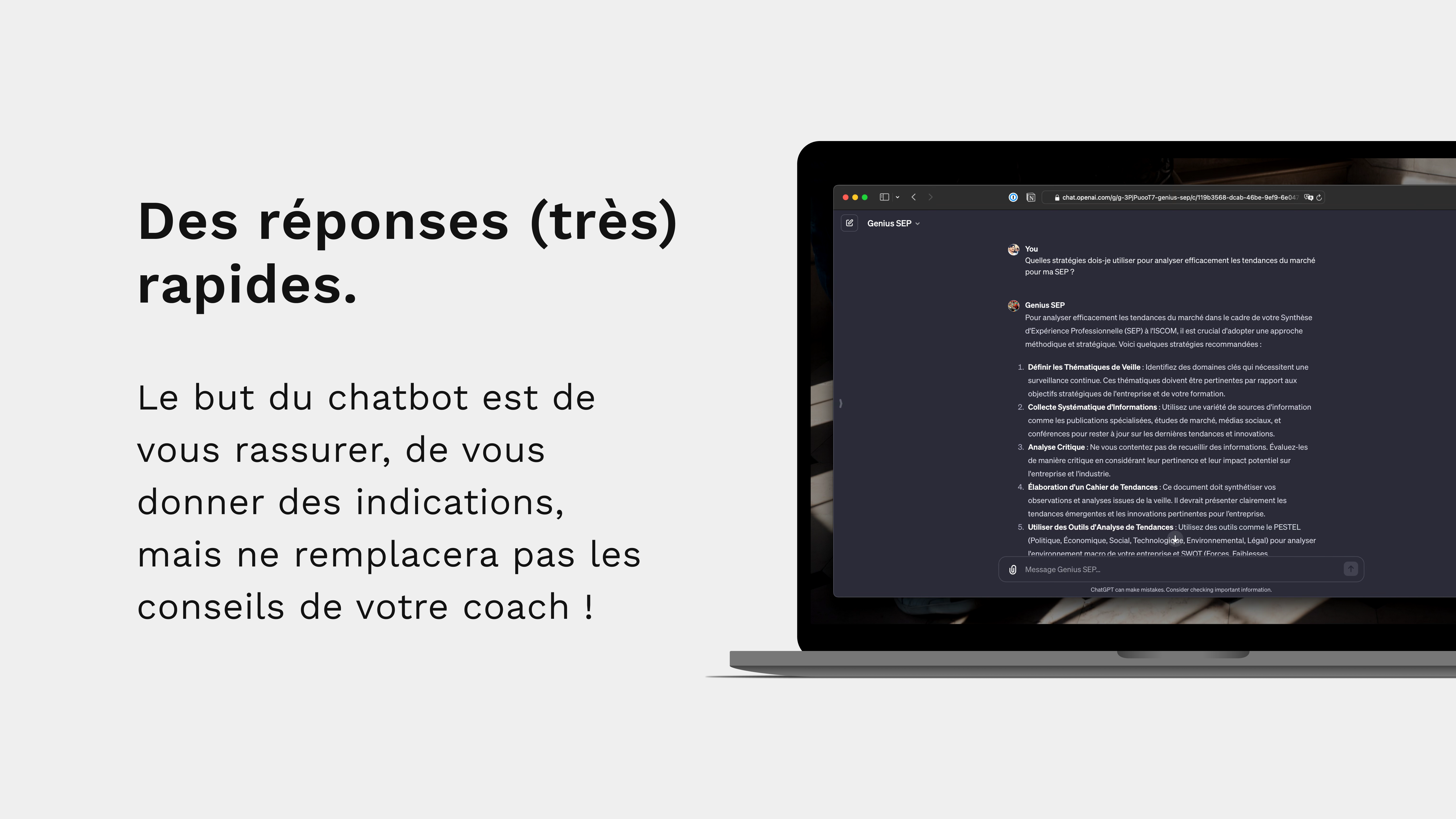 Chatbot pour la SEP