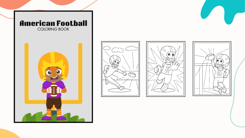 Coloring Book : American Football