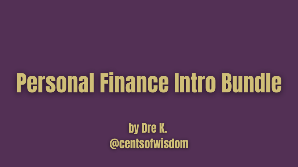 Personal Finance Intro Bundle