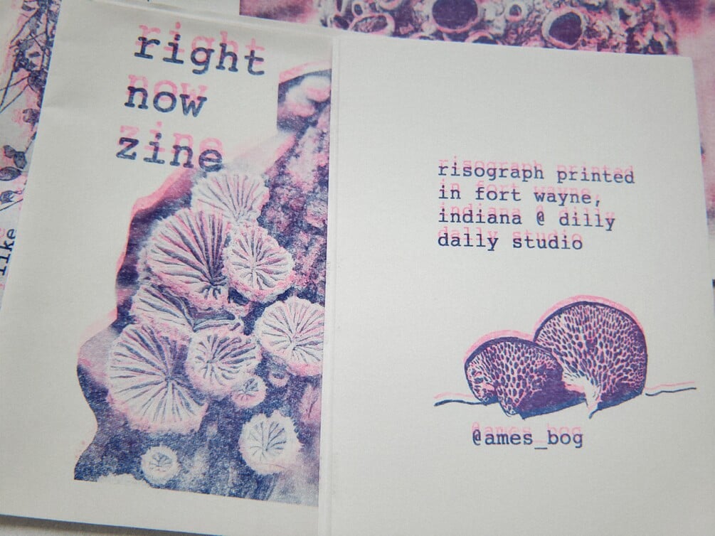 Right Now Risograph Zine