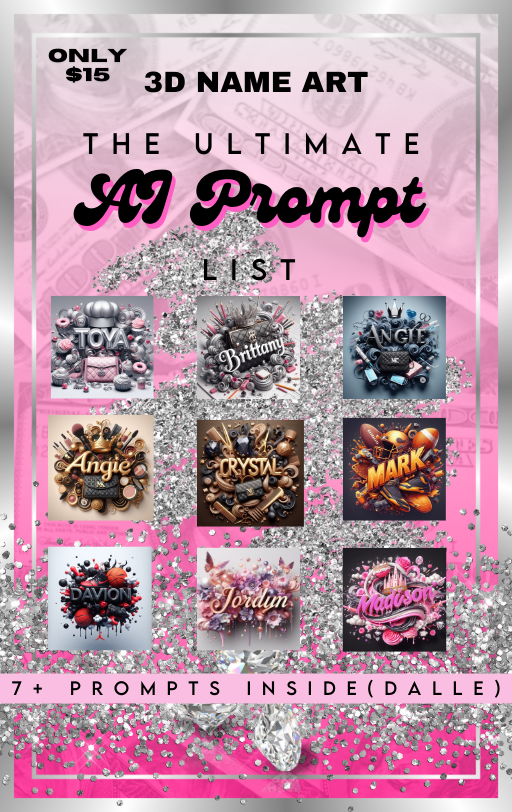 The ultimate 3D name art prompt list