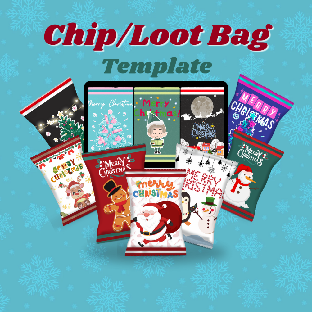 Christmas Chip Pack TEMPLATE