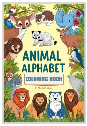 Animal Alphabet Tracing and Coloring Book