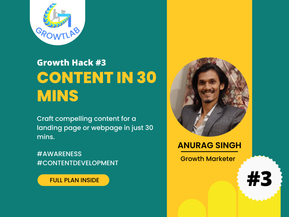 Craft Content for Landing Page or Web-Page in 30 Mins or Less