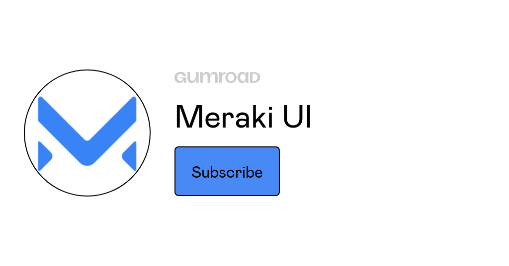 Meraki UI