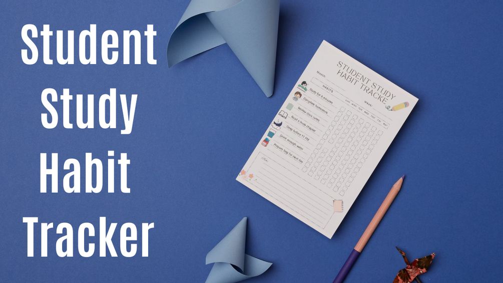Student Study Habit Tracker | Minimalist Back to School Planner + Bonus ...