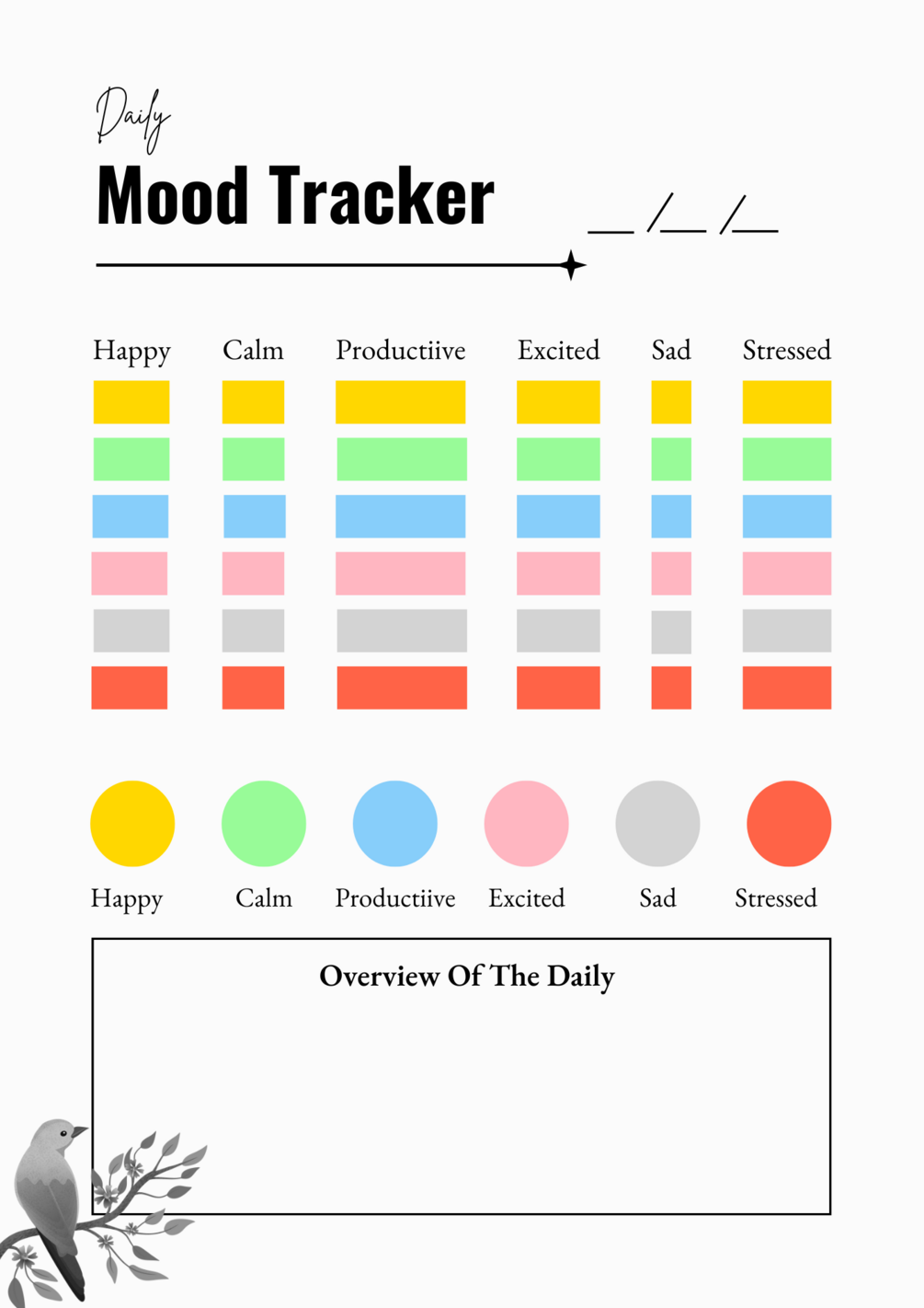 Daily Mood Tracker - Understand Your Emotions Day by Day