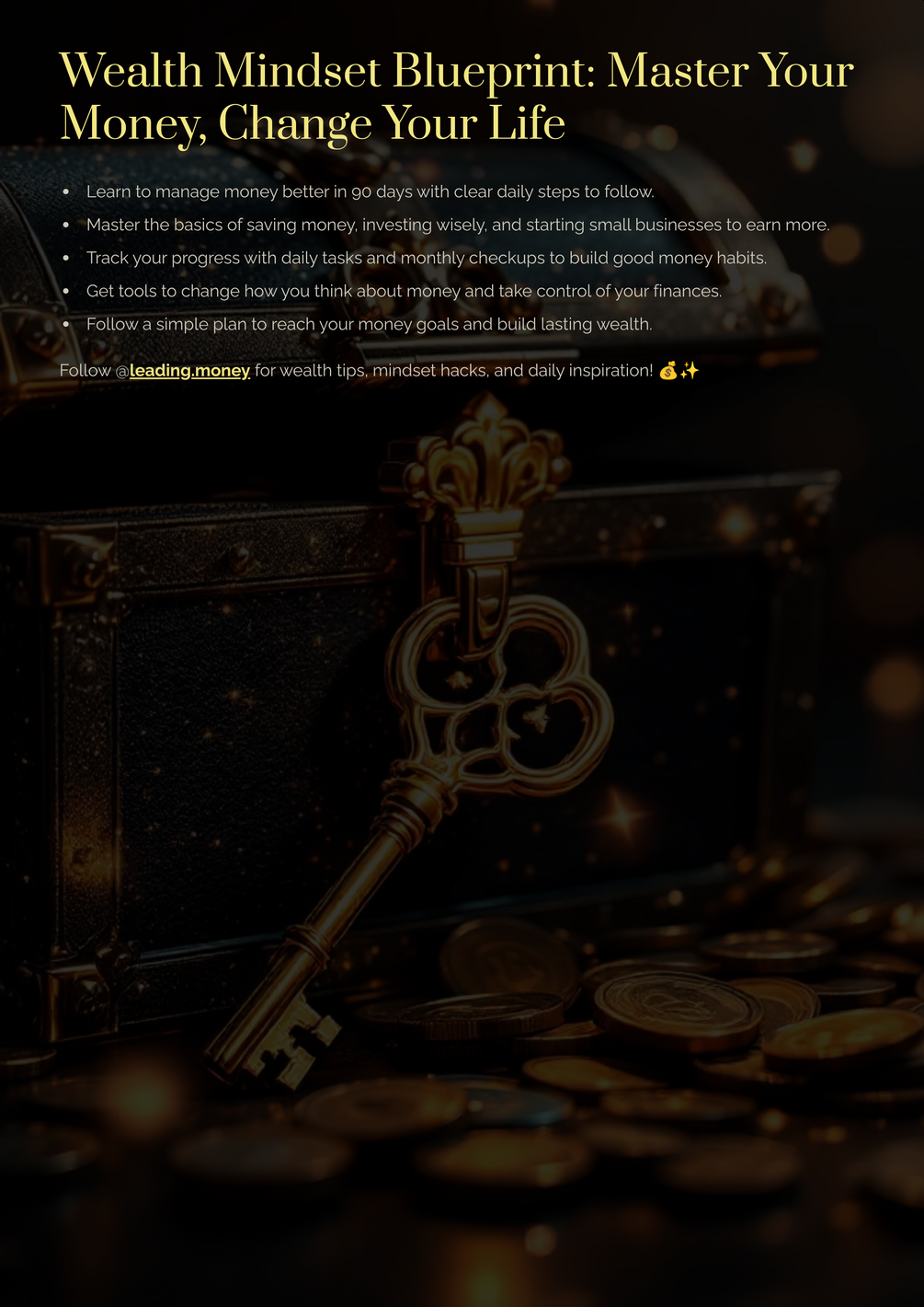 Wealth Mindset Blueprint: Master Your Money, Change Your Life