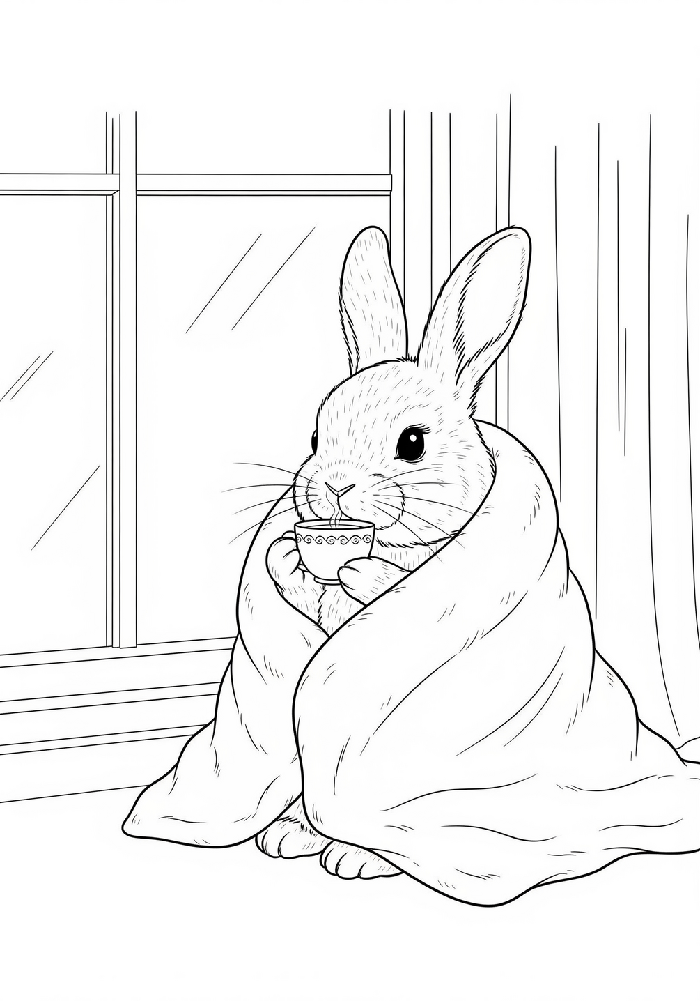 Cozy Critters – A Cute Coloring Book of Calm Moments
