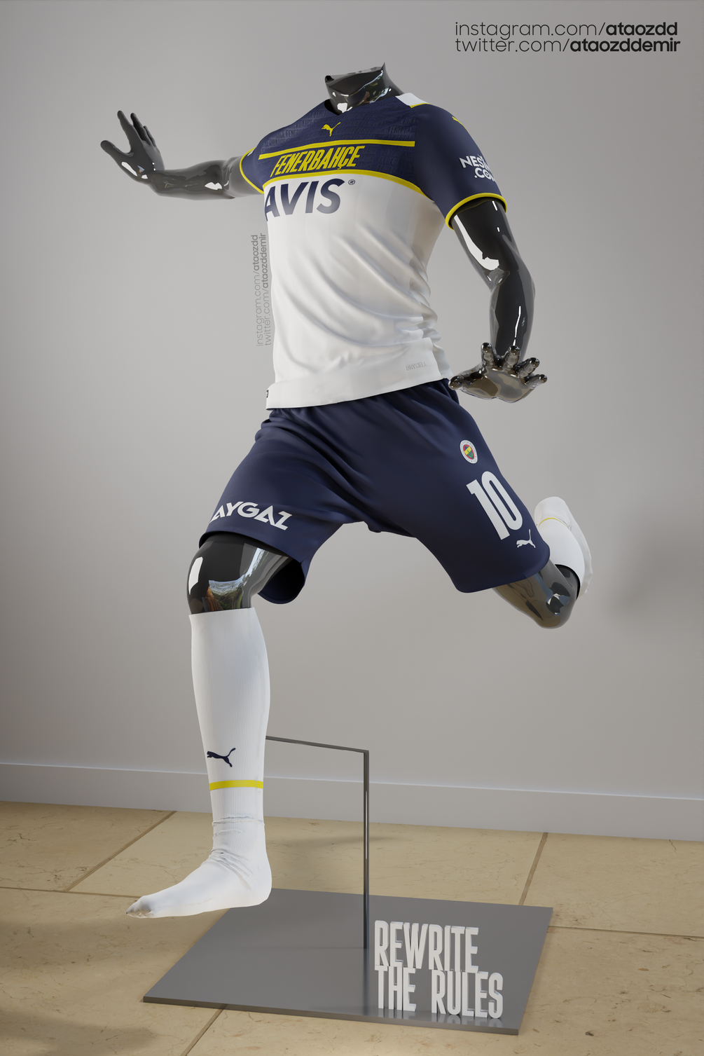 Football Mannequin and Stage