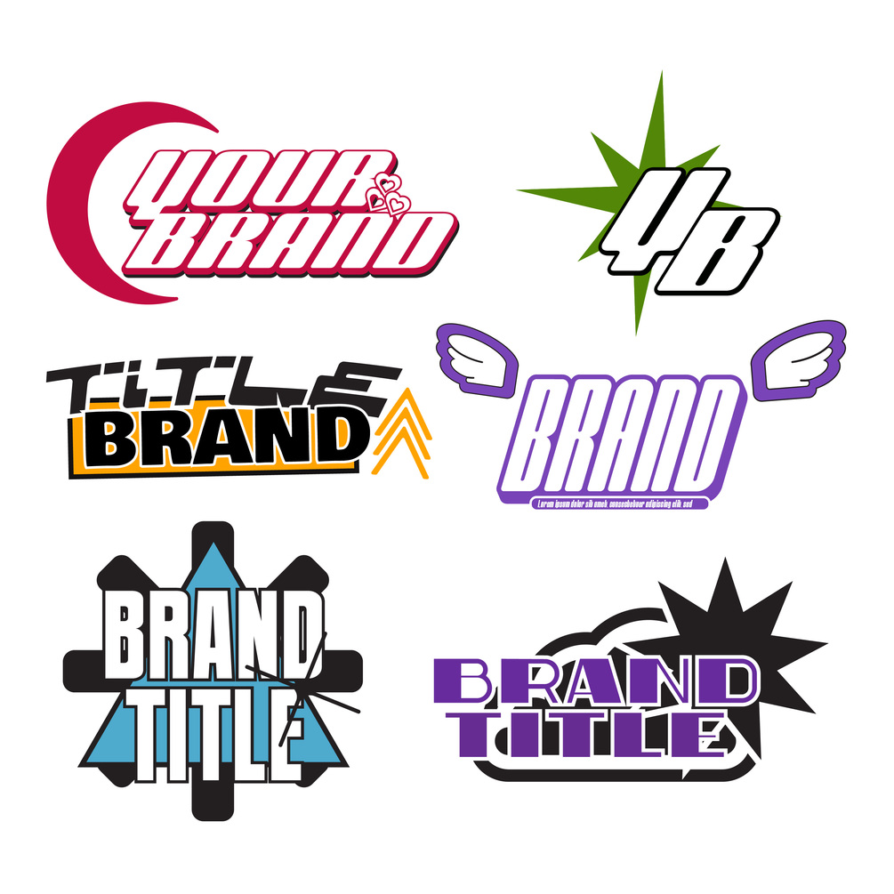 LOGO Y2K AND TYPE FACE