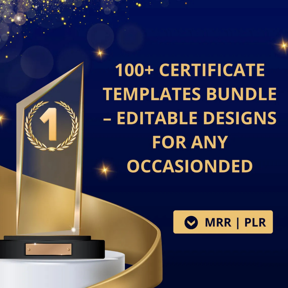 100+ Certificate Templates Bundle – Editable Designs for Any Occasion ...