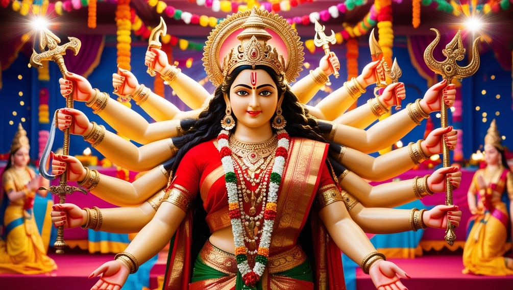 Explore the Divine Beauty of Goddess Durga - Stunning Hindu Mythology ...
