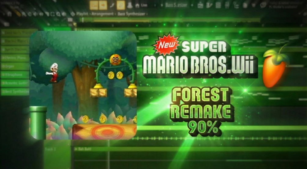 [ FLP + STEMS ] New Super Mario Bros. Wii - Forest REMAKE FL STUDIO