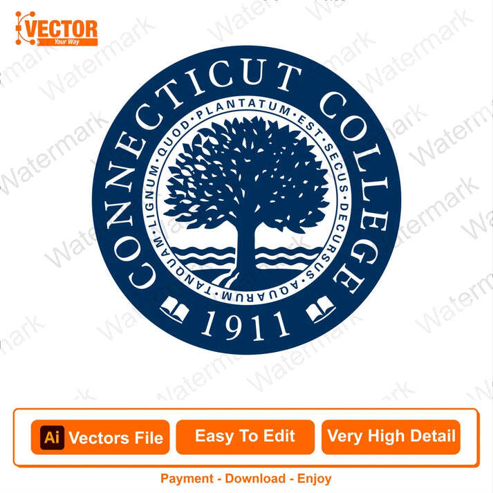 connecticut college, connecticut college Logo Vector, University Logo ...