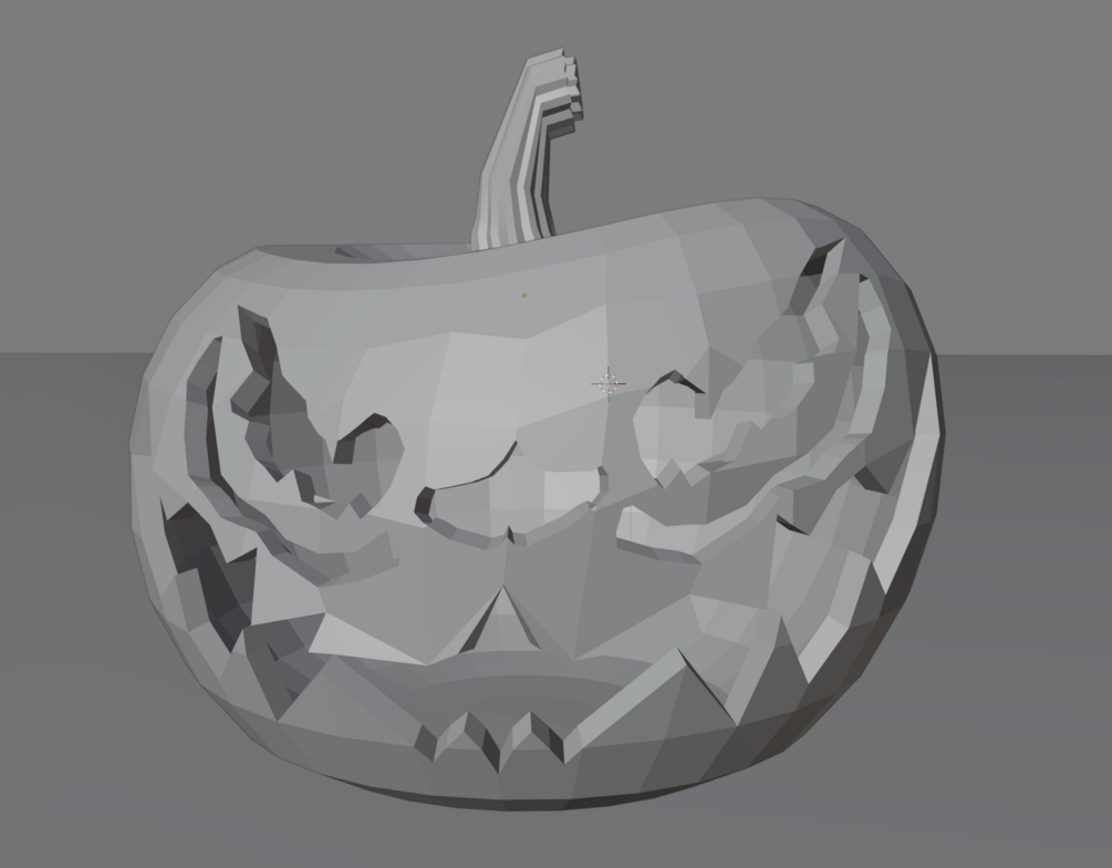 Blender 3D Pumpkin Model [WAVEFRONT FILE] "The Hallow"