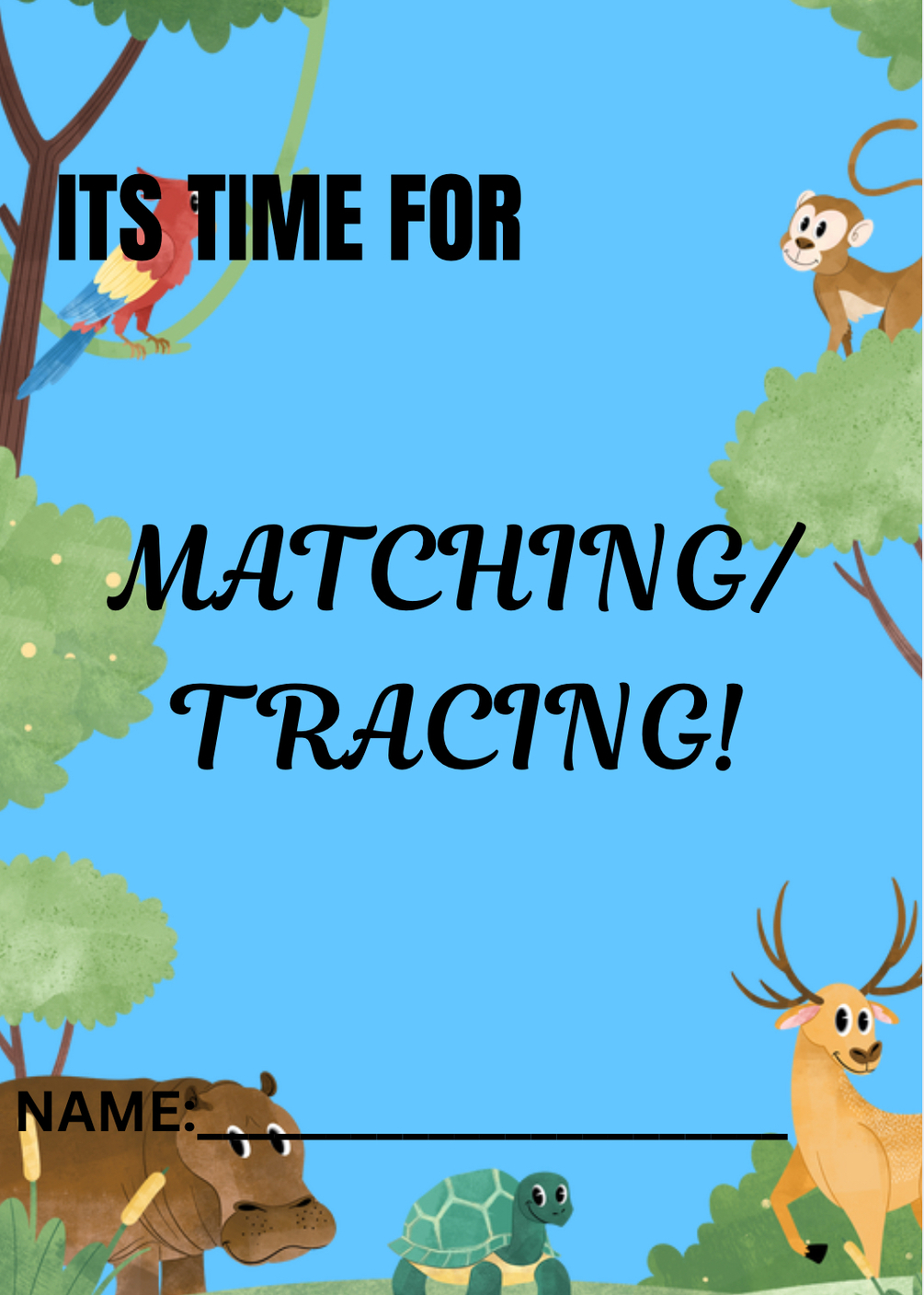 Tracing/Matching type for kids