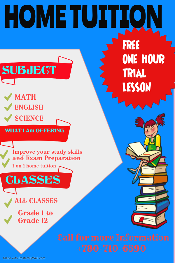 (All countries) Tution For Grade 1 to Grade 5 (All Subjects)