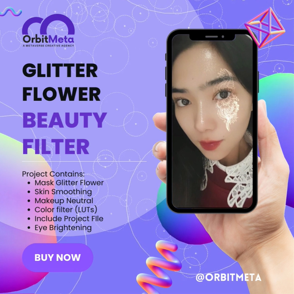 Glitter Flower Beauty Filter | Spark AR | Instagram Filters | Augmented ...