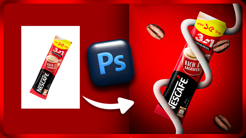 Nescafe Poster Design | Photoshop