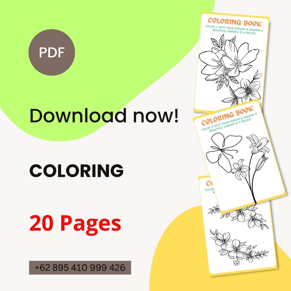 Coloring Book - Floral Wonders