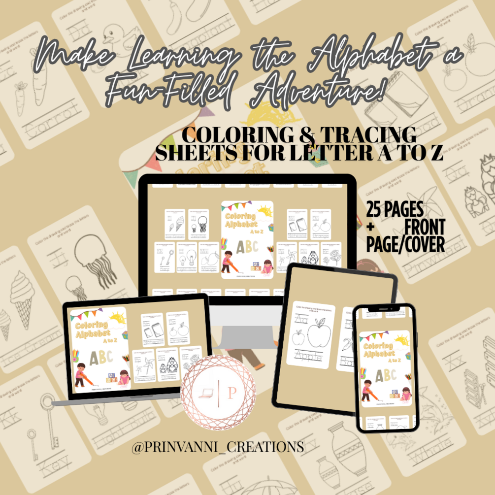 A to Z Alphabet Coloring Pages – Printable ABC Learning Fun