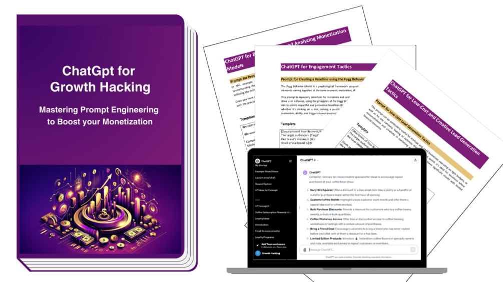 ChatGpt for Growth Hacking. Mastering Prompt Engineering to Boost your Monetization