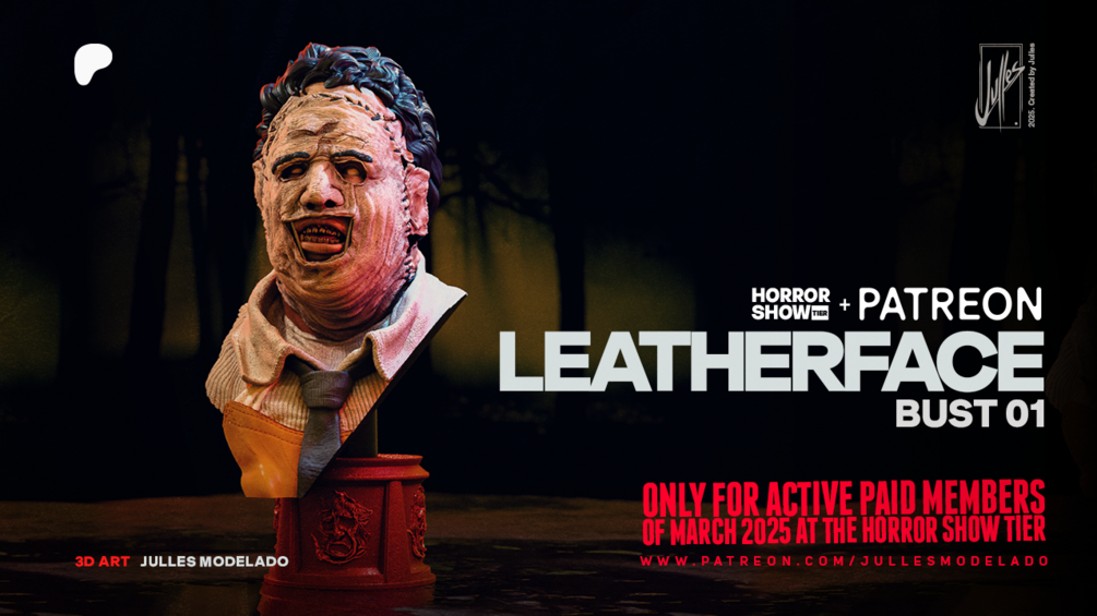 Leatherface Bust01 3D Print Model