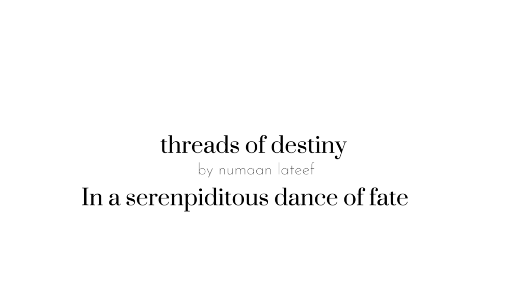 𝙏𝙝𝙧𝙚𝙖𝙙𝙨 𝙤𝙛 𝙙𝙚𝙨𝙩𝙞𝙣𝙮