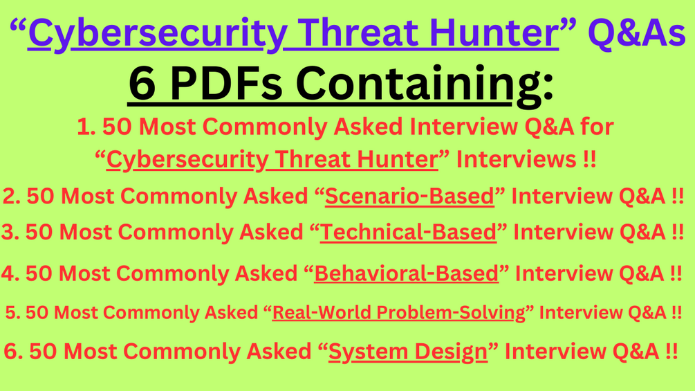 6 PDFs containing ALL Types of Most Asked Interview Q&A (Scenario-Based, Technical-Based ...