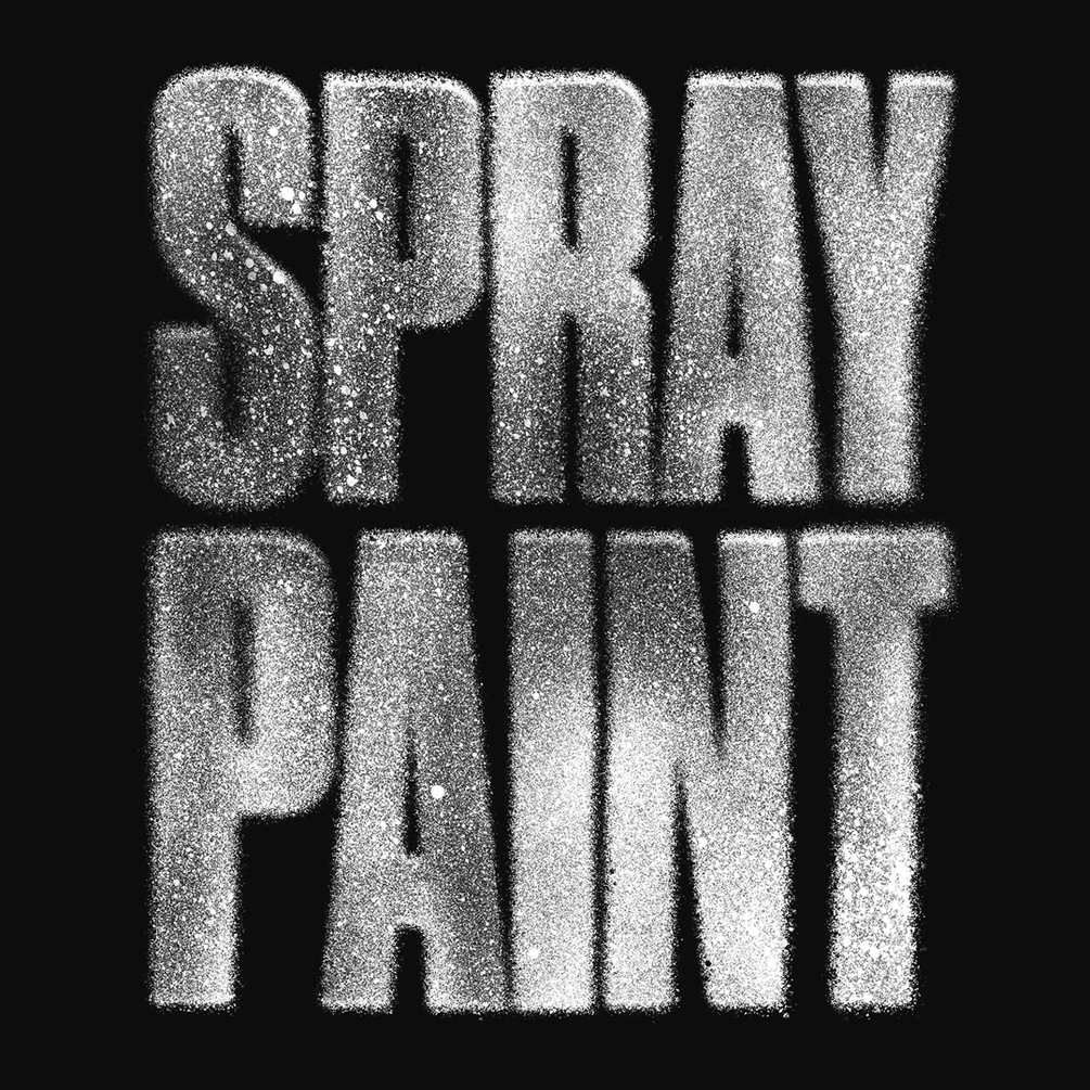 Spray Paint Stencil Text Effect
