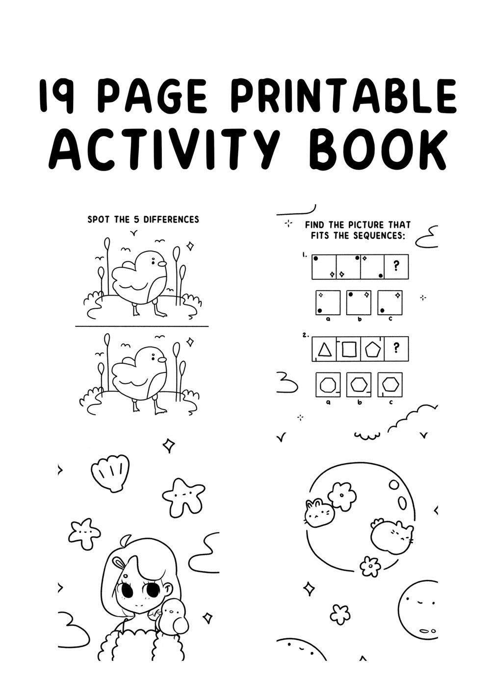 FREE printable activity & coloring book