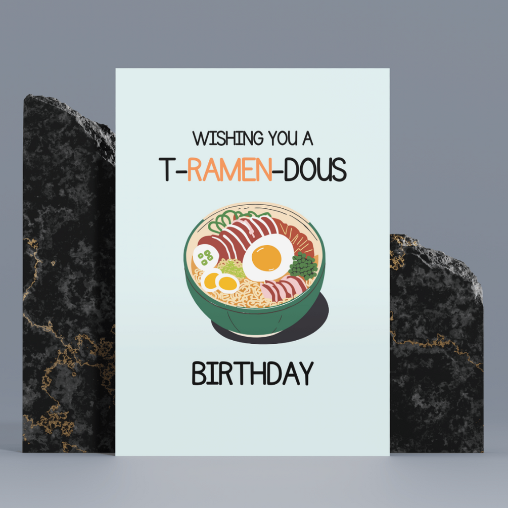 Printable Birthday Card - Ramen