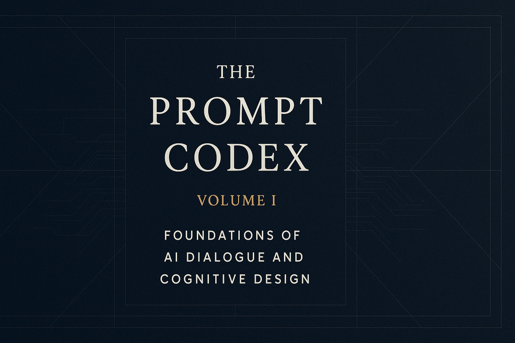 The Prompt Codex – Volume I: Foundations of AI Dialogue and Cognitive Design