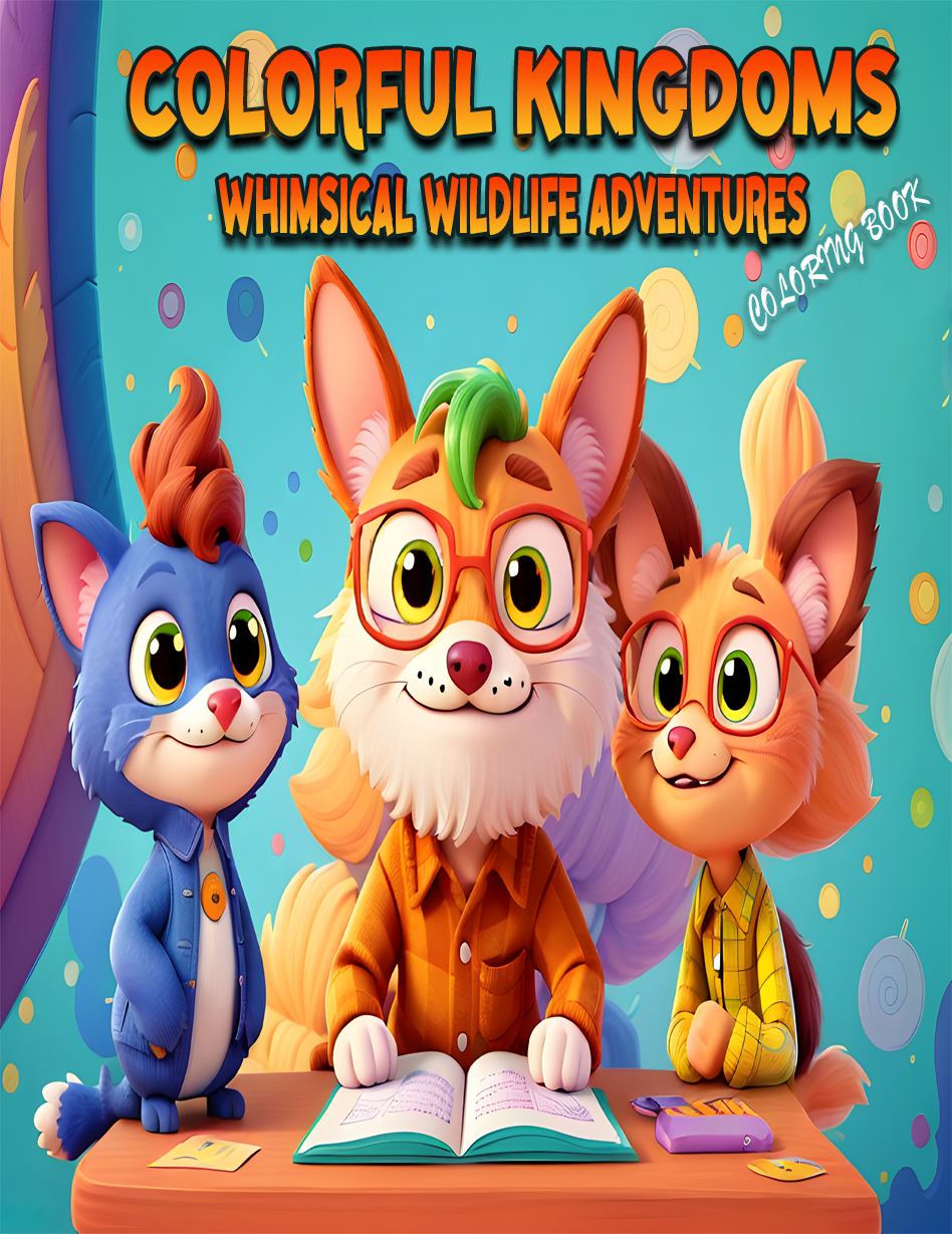 Coloring Book: Colorful Kingdoms: Whimsical Wildlife Adventures