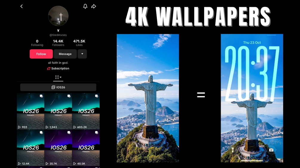 4K IOS26 WALLPAPERS - 100 WALLPAPERS ATTACHED