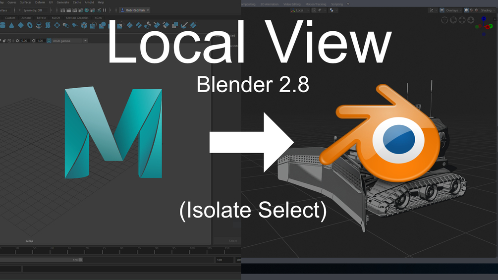 MyIsolate (Local View) - Blender 2.8