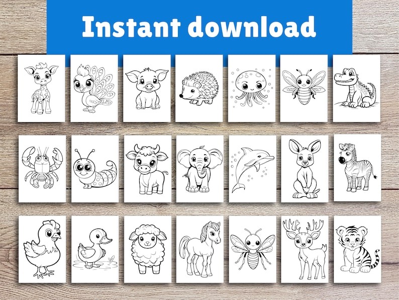50+ Easy Coloring Pages For Kids, Toddlers, Preschoolers Toddlers ...