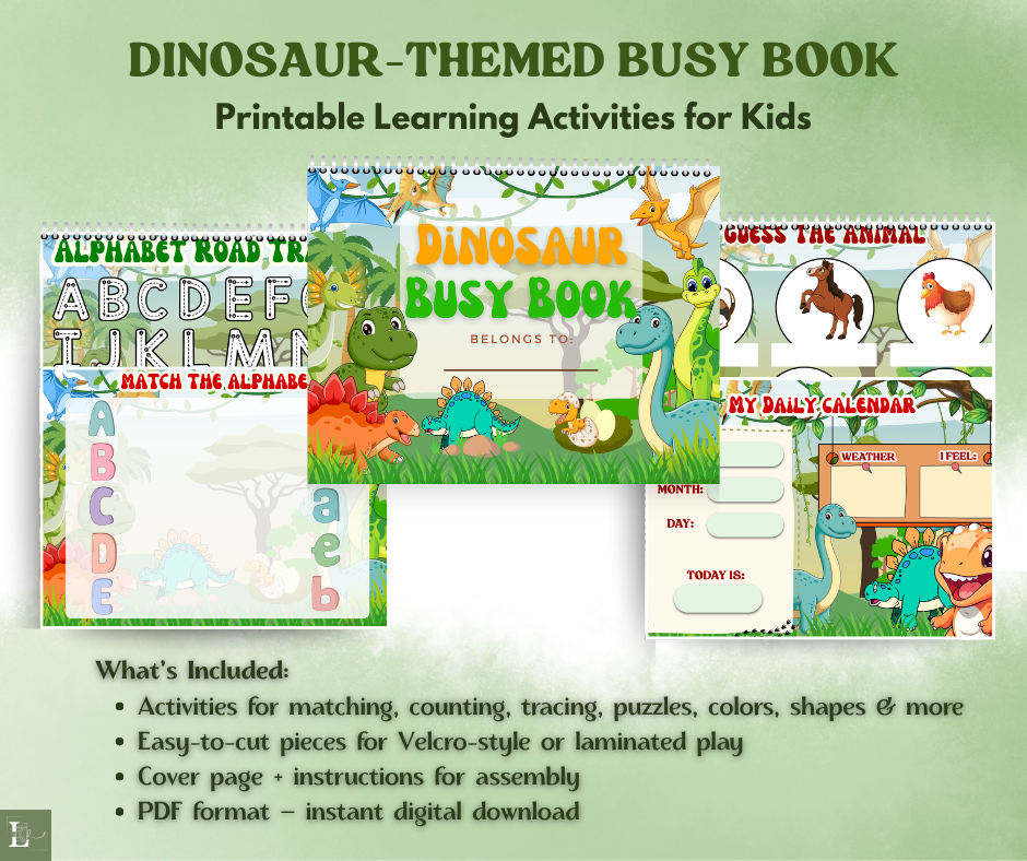 Dinosaur Themed Busy Book