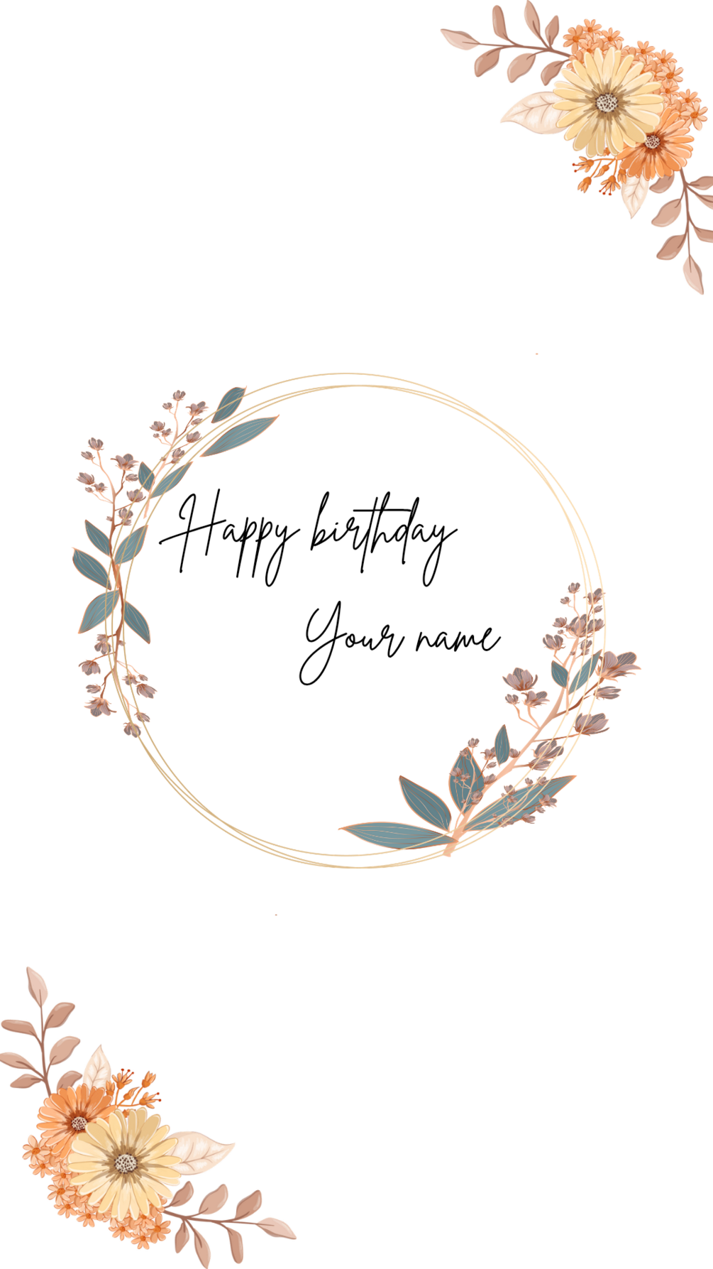 Aesthetic Birthday template