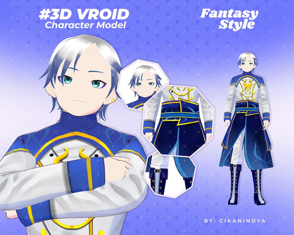 3D Vroid Character, 3D, Vroid, 3d Model Commission, Vtuber Model Free ...