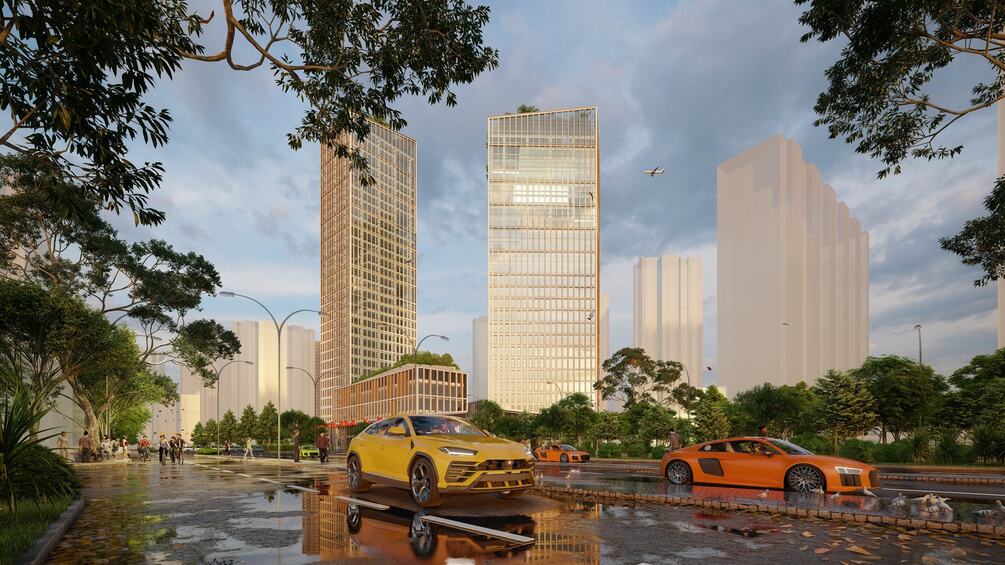 Lumion, 3Dmax | Buildings and streets