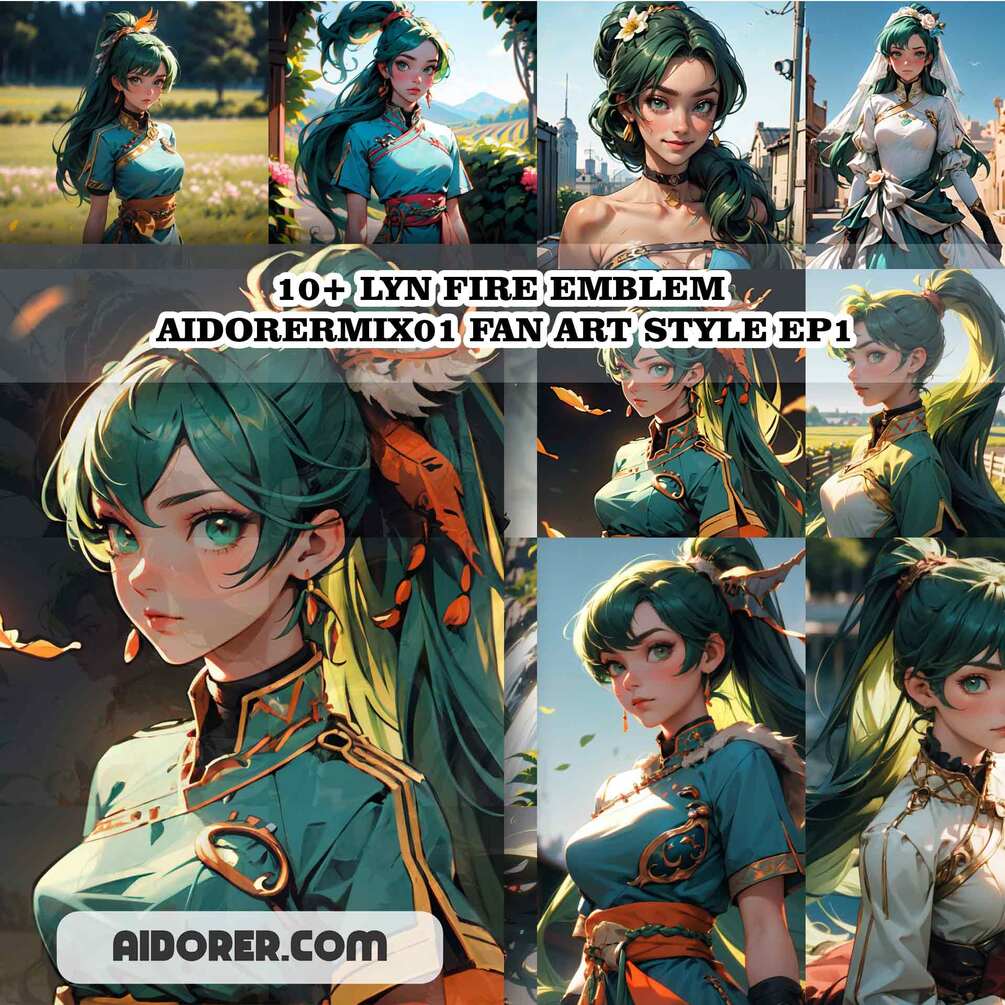 10+ LYN FIRE EMBLEM AIDORERMIX01 FAN ART STYLE EP1