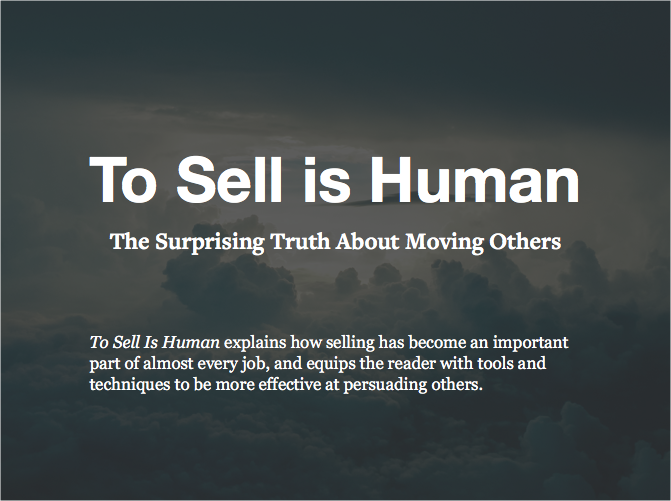 To Sell is Human PDF Download