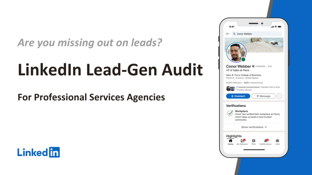 LinkedIn: Lead-Gen Audit for Professional Services Agencies